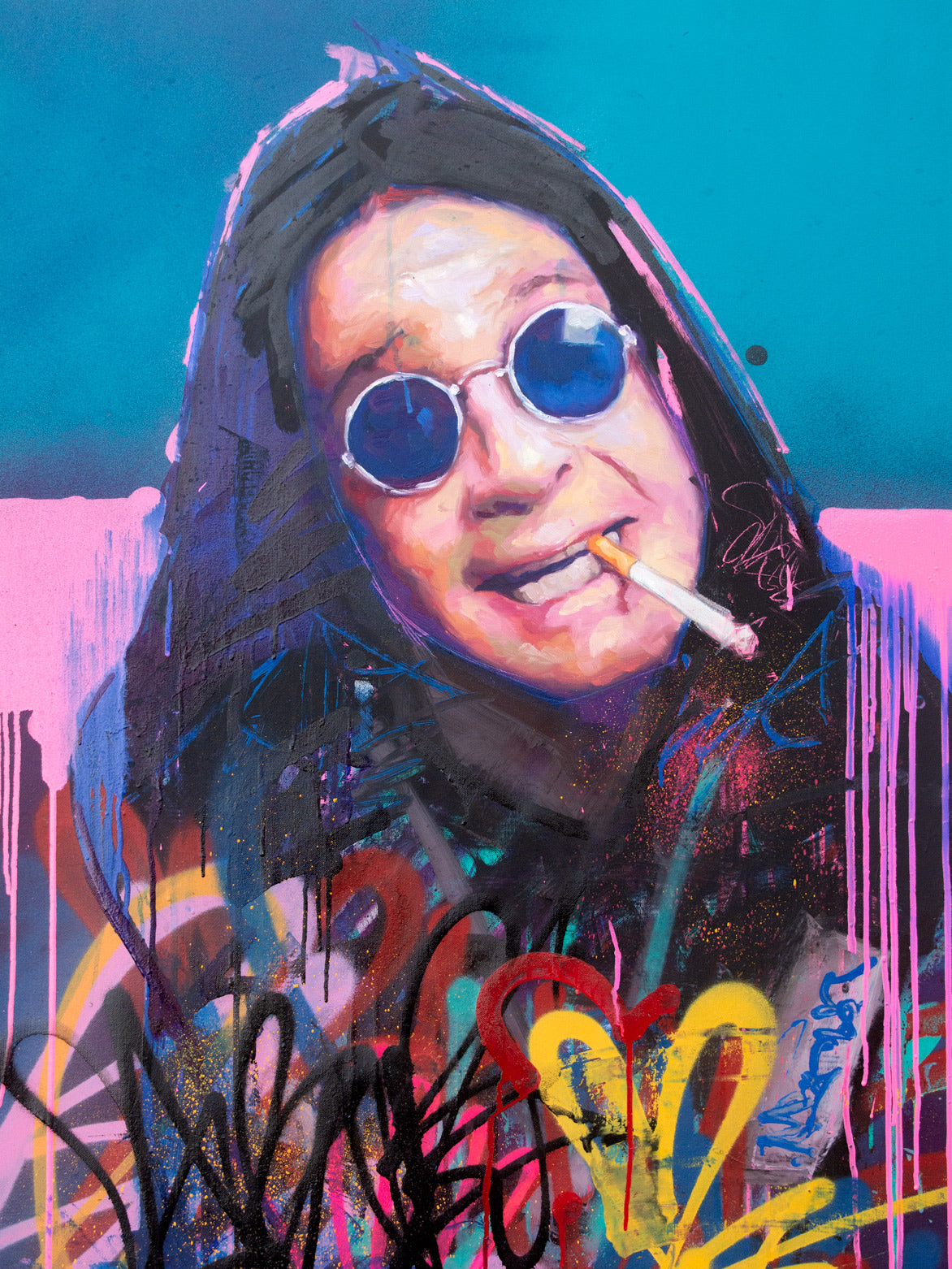 Ozzy Osbourne Original Oil Painting | Hand-Painted Portrait | Richard ...